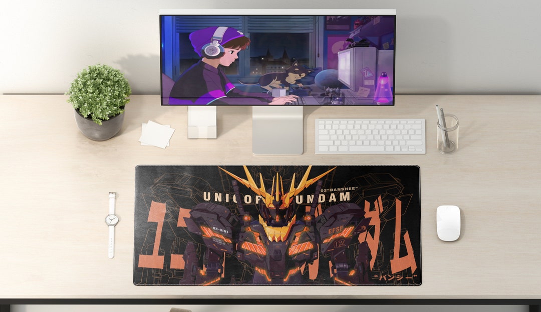 Banshee Gundam Desk Mat: RX-0 Unicorn Gundam 02 Mecha Enthusiast's ...