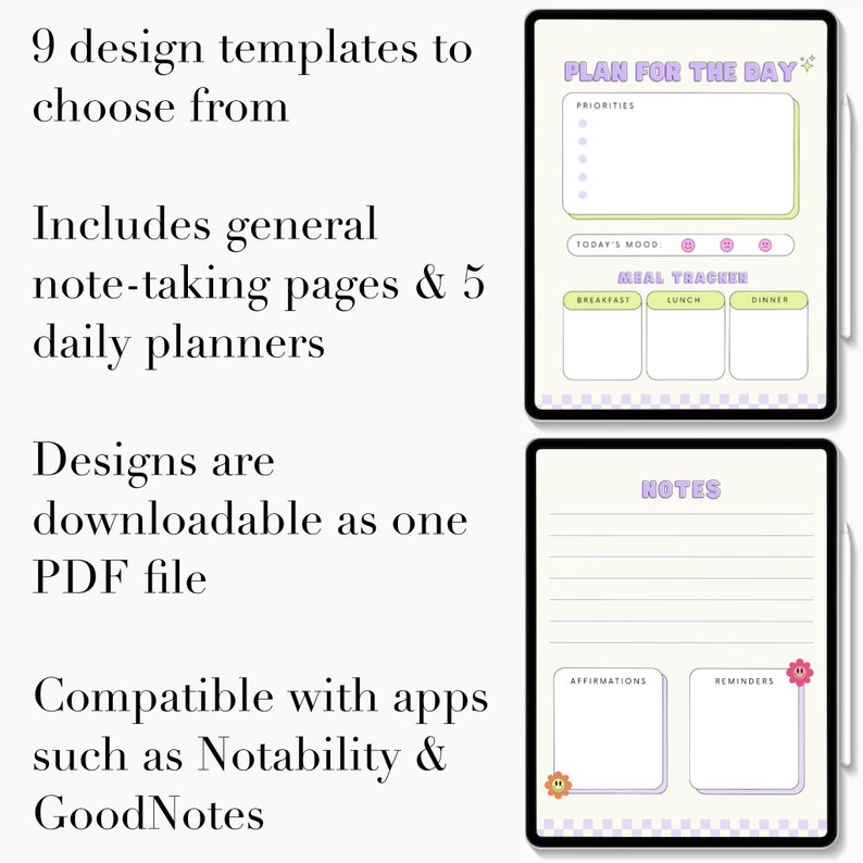 Digital Journal Template Bundle Daily Journal Templates With Planners ...