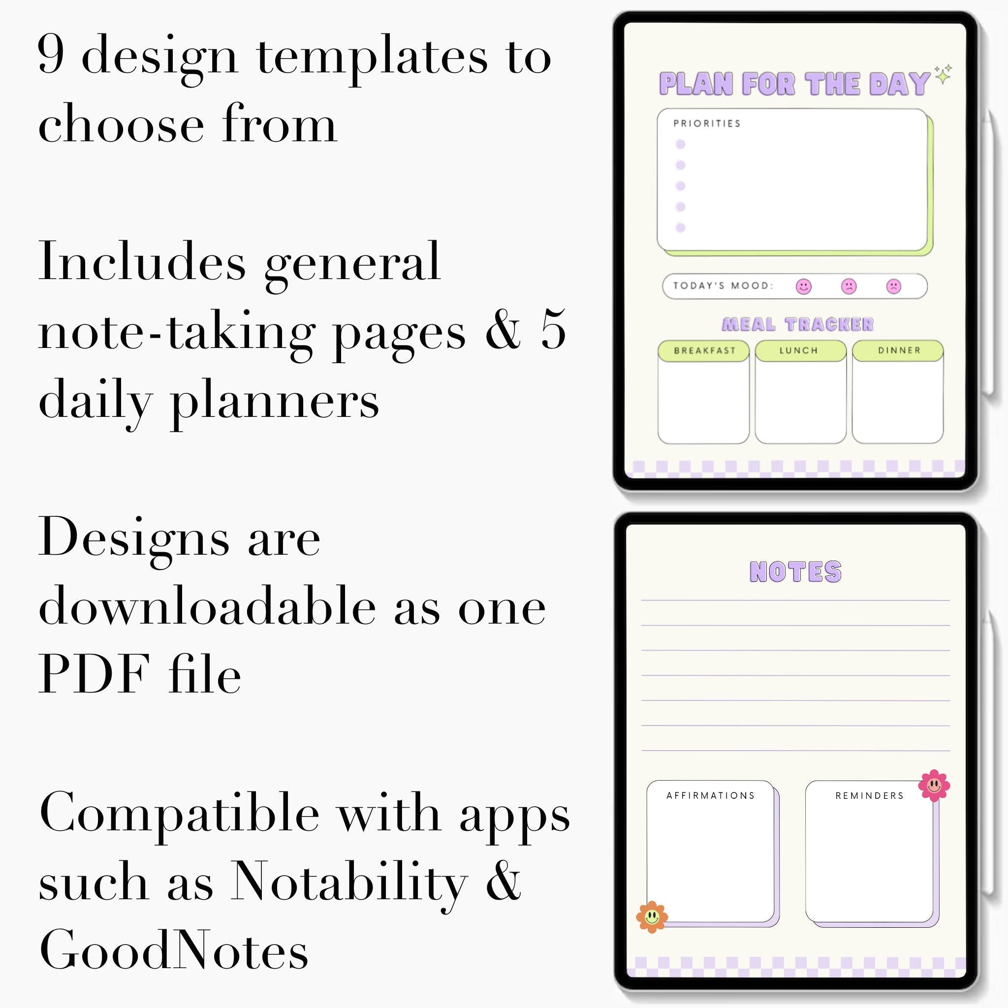 Digital Journal Template Bundle Daily Journal Templates With Planners ...