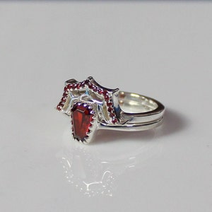 Spider Web Coffin Ring, Gothic Black Onyx Crown Enhancer, 925 Silver ...