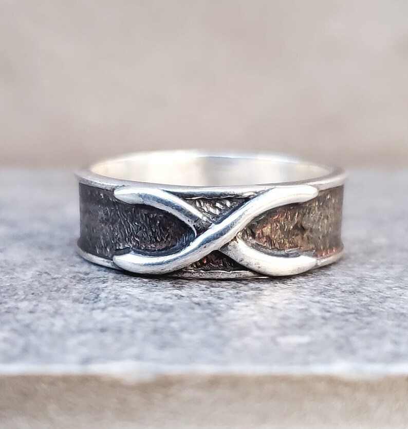 Goku Black Time Ring, Handmade Textured Oxidised Goku Ring, Eternal ...