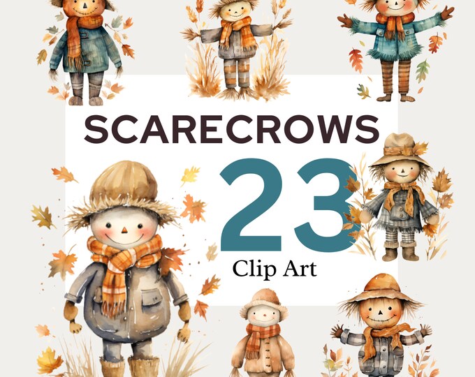 Create a Scarecrow Clipart Scarecrow Clipart Scarecrow Pieces Assemble ...