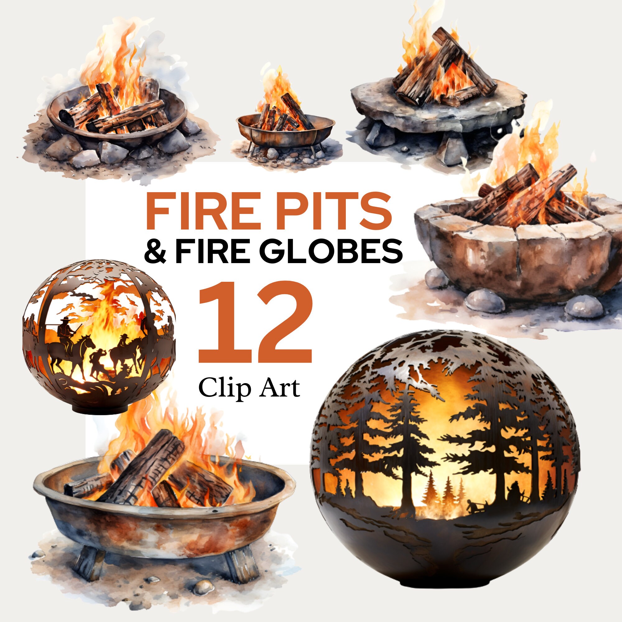 Patio Fire Pit Clip Art