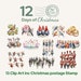 12 Days of Christmas Clipart Pack, Holiday Clip Art, Xmas Clipart ...