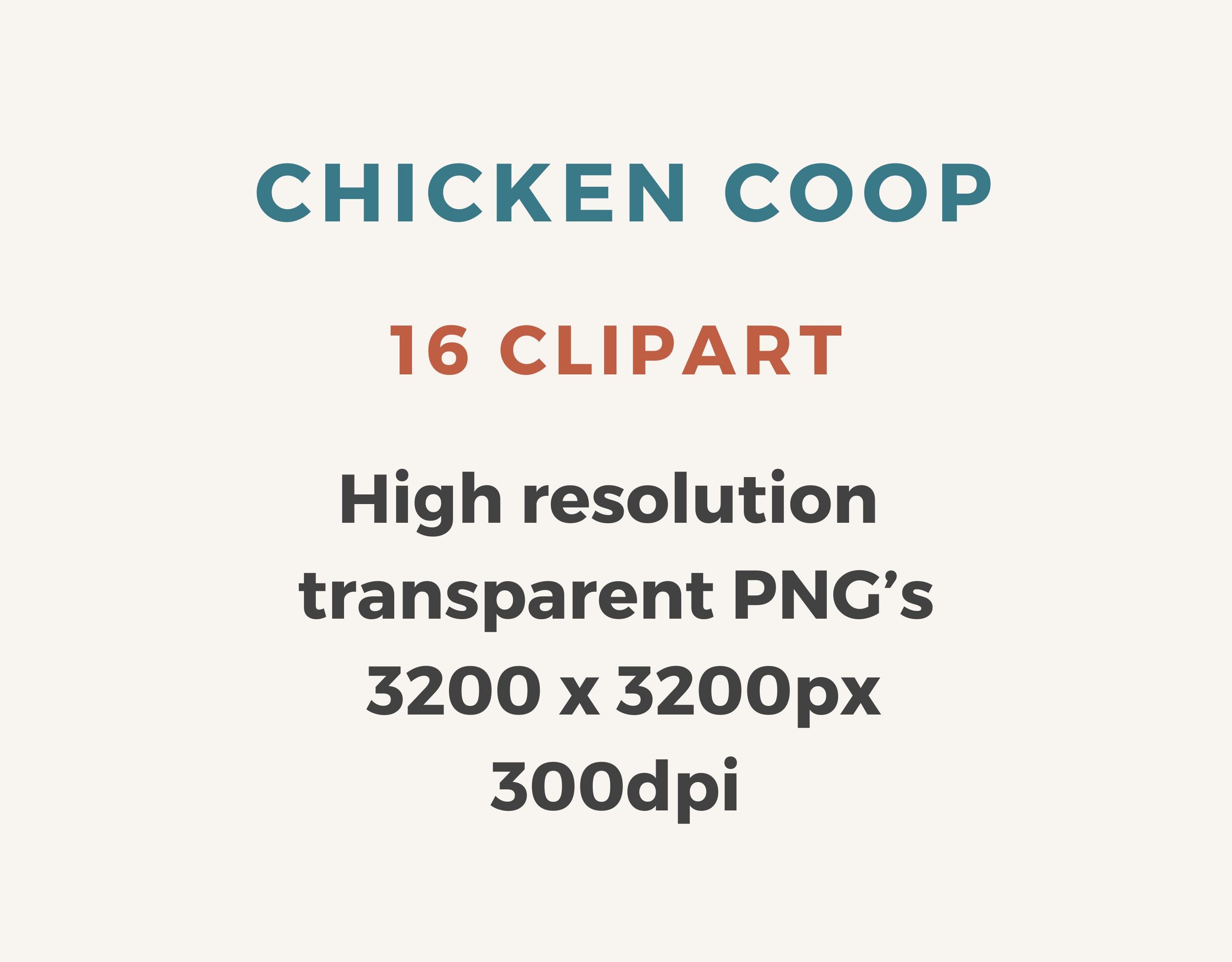 Chicken Coop Clipart PNG, Chicken Run Clipart, Fresh Eggs Png, Farm ...