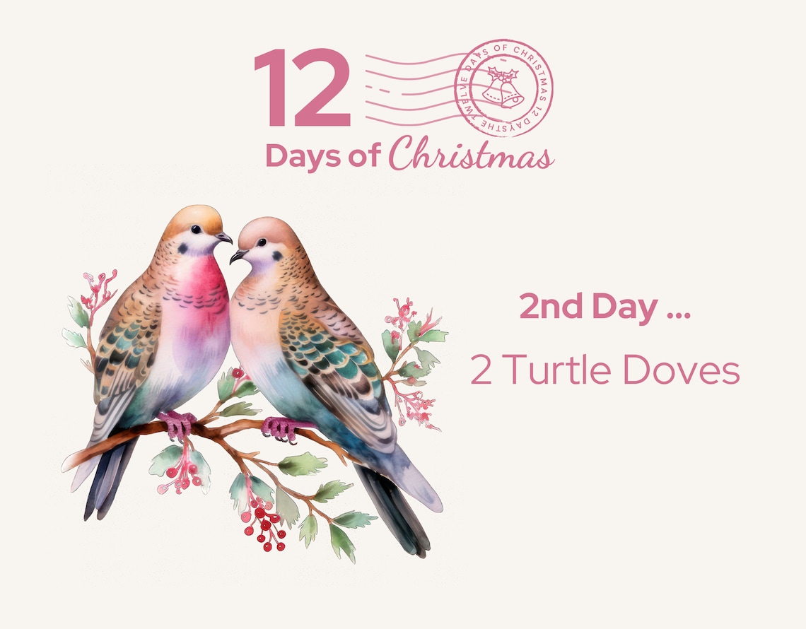 12 Days of Christmas Clipart Pack, Holiday Clip Art, Xmas Clipart ...