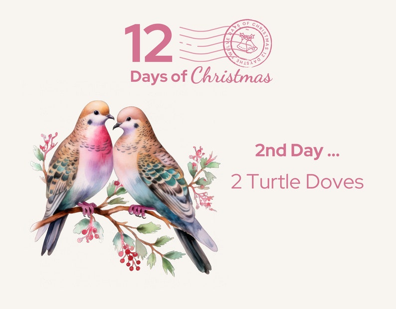 12 Days of Christmas Clipart Pack, Holiday Clip Art, Xmas Clipart ...