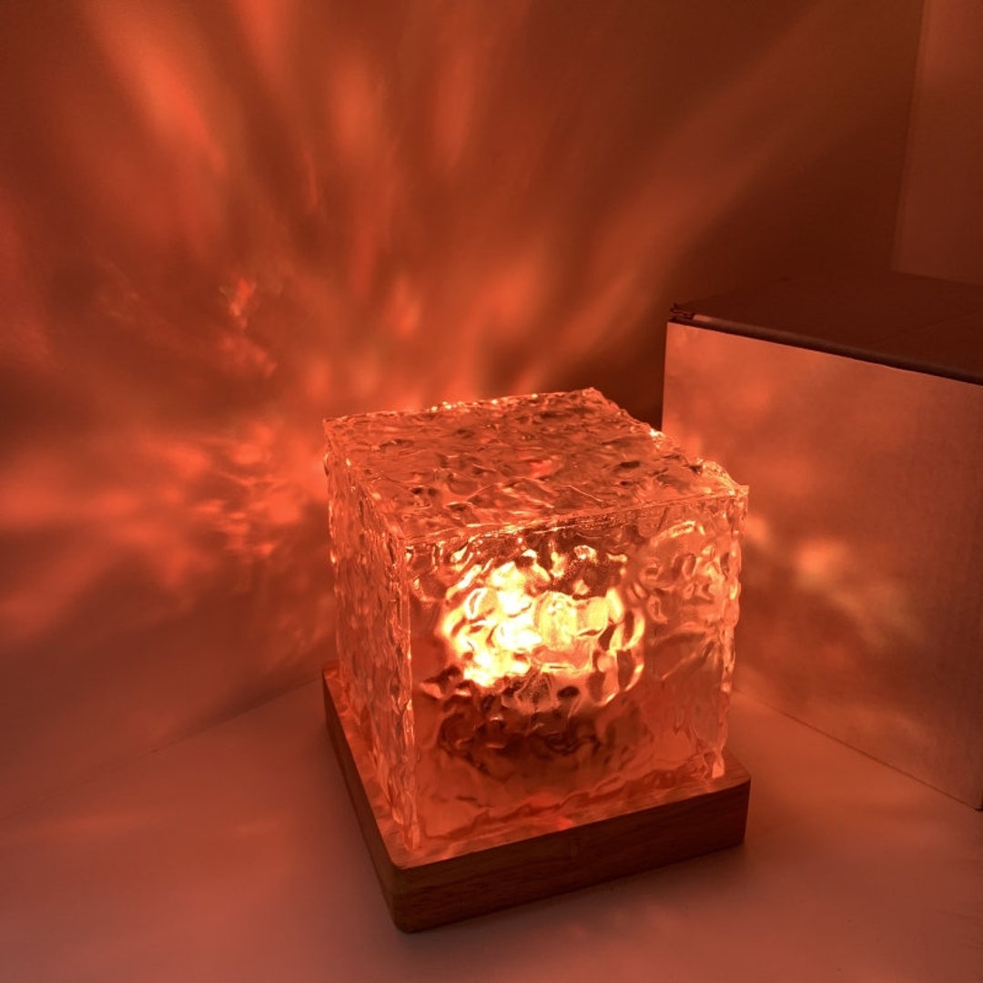 Water Ripple Night Light, Corrugated Light, Rotating Ripple Night Light ...