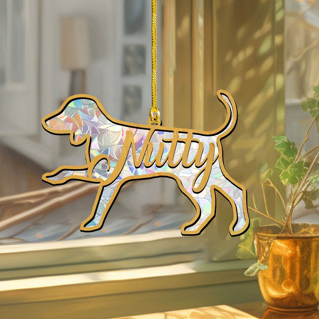 Personalized Sun Catcher Memorial Gift, Beagle Lover Loss Gift Loving ...