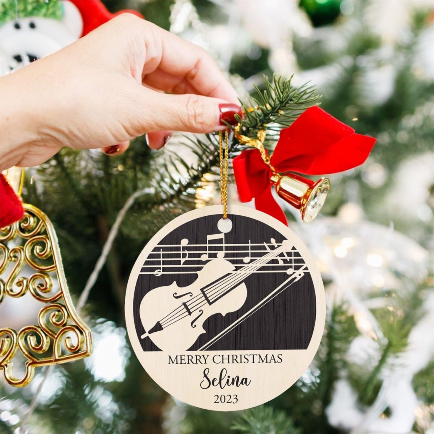 Cello Instrument Christmas Ornament Gifts for Cellist,musical ...
