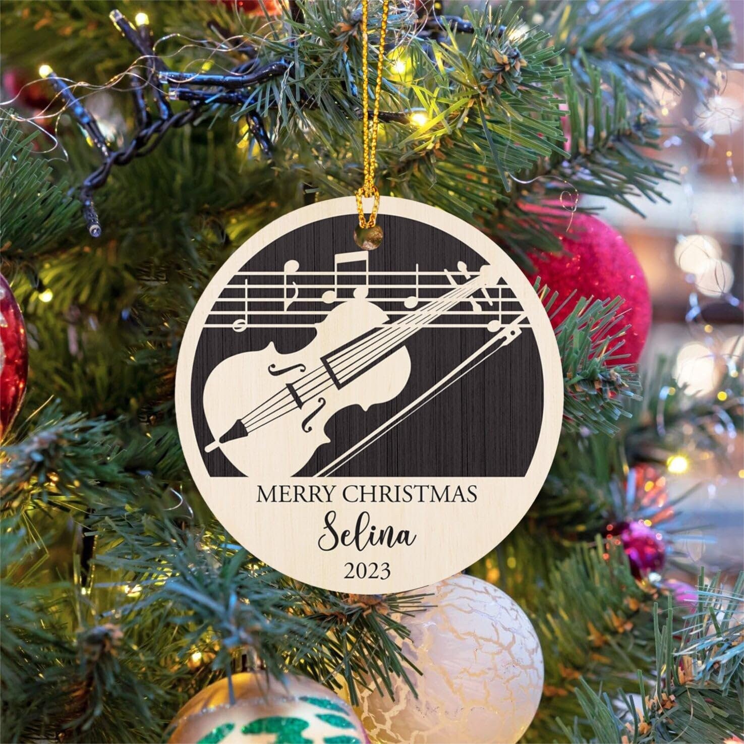 Cello Instrument Christmas Ornament Gifts for Cellist,musical ...