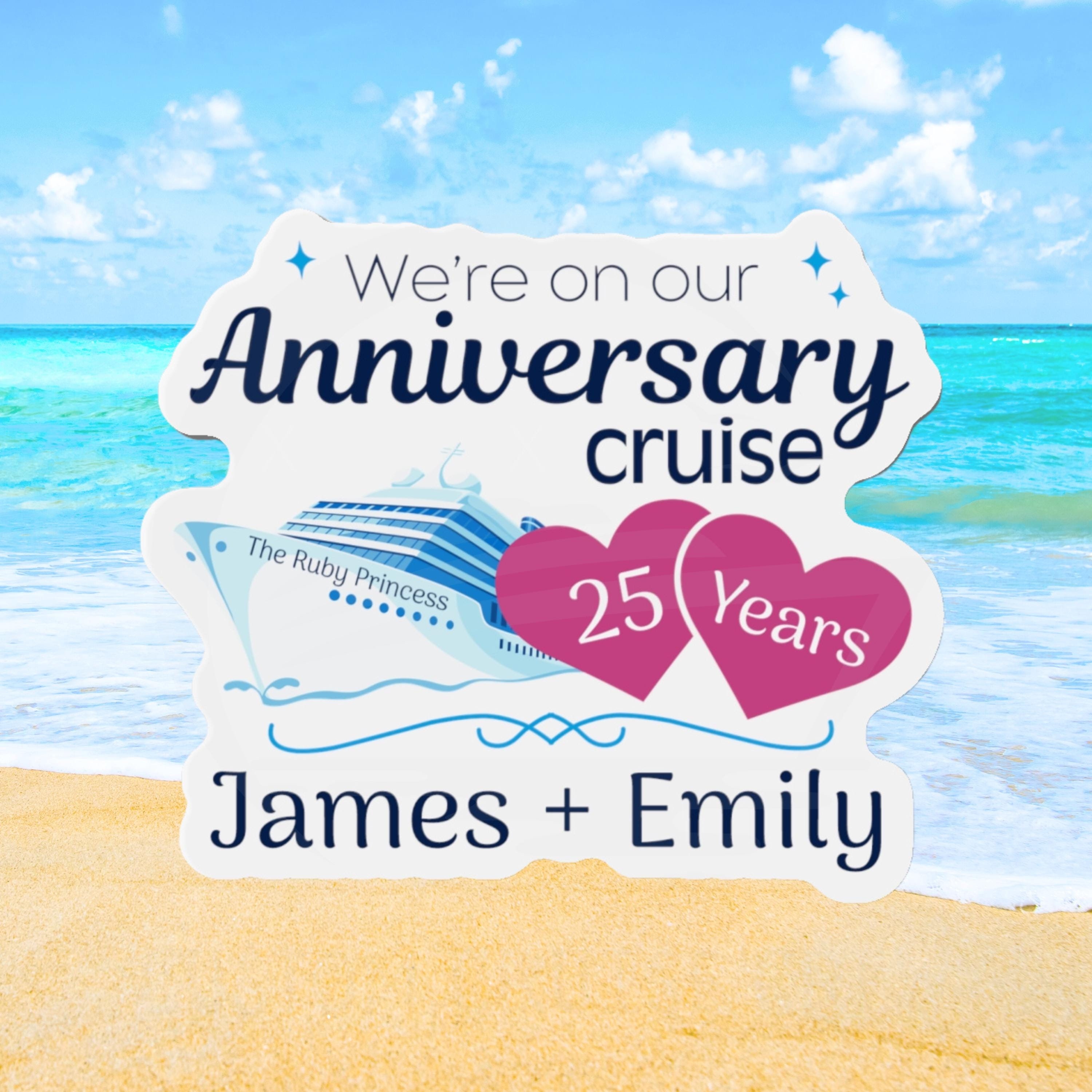 Anniversary Cruise Magnet Personalized Cruise Magnets for Stateroom ...