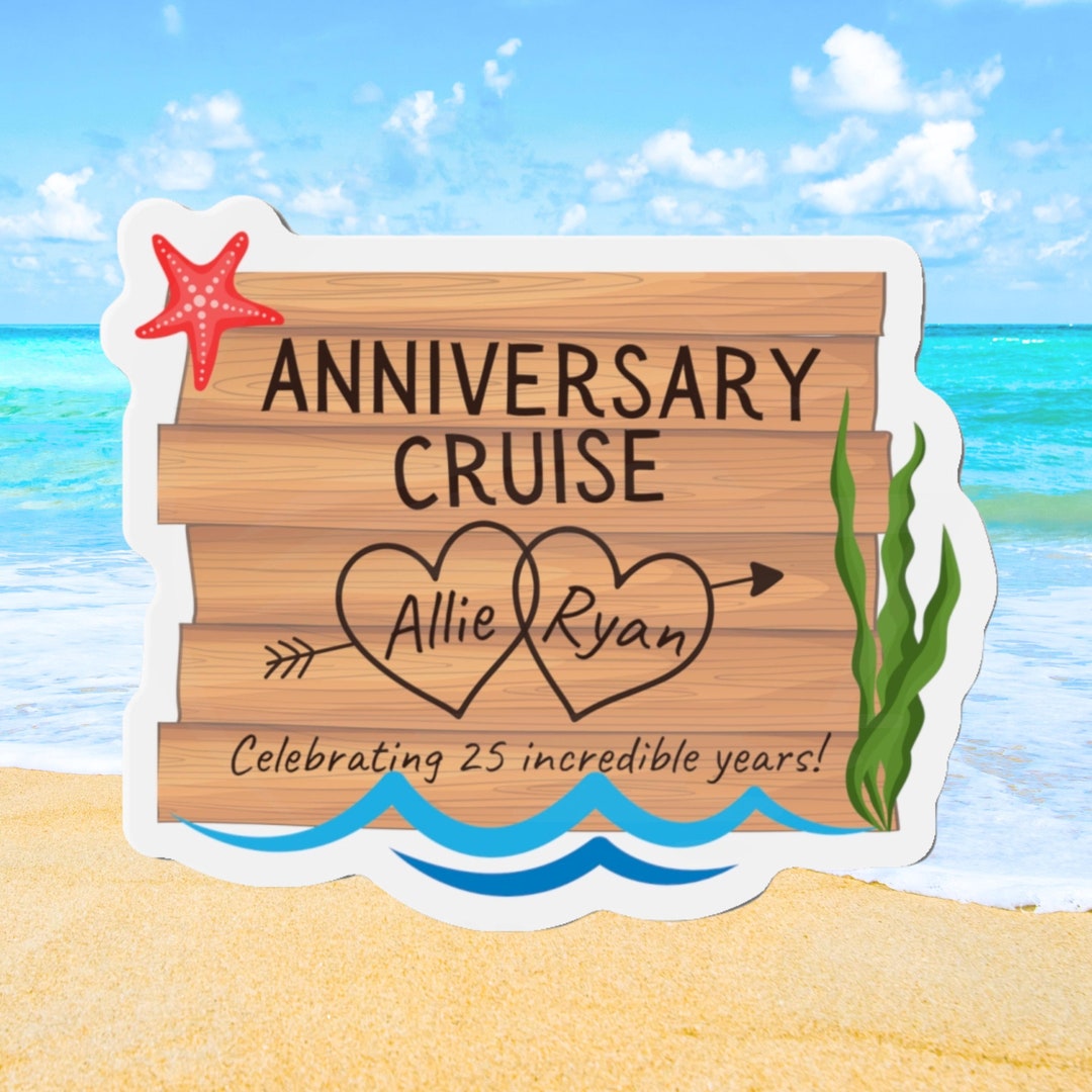 Anniversary Cruise Magnet Personalized Cruise Magnets for Stateroom ...
