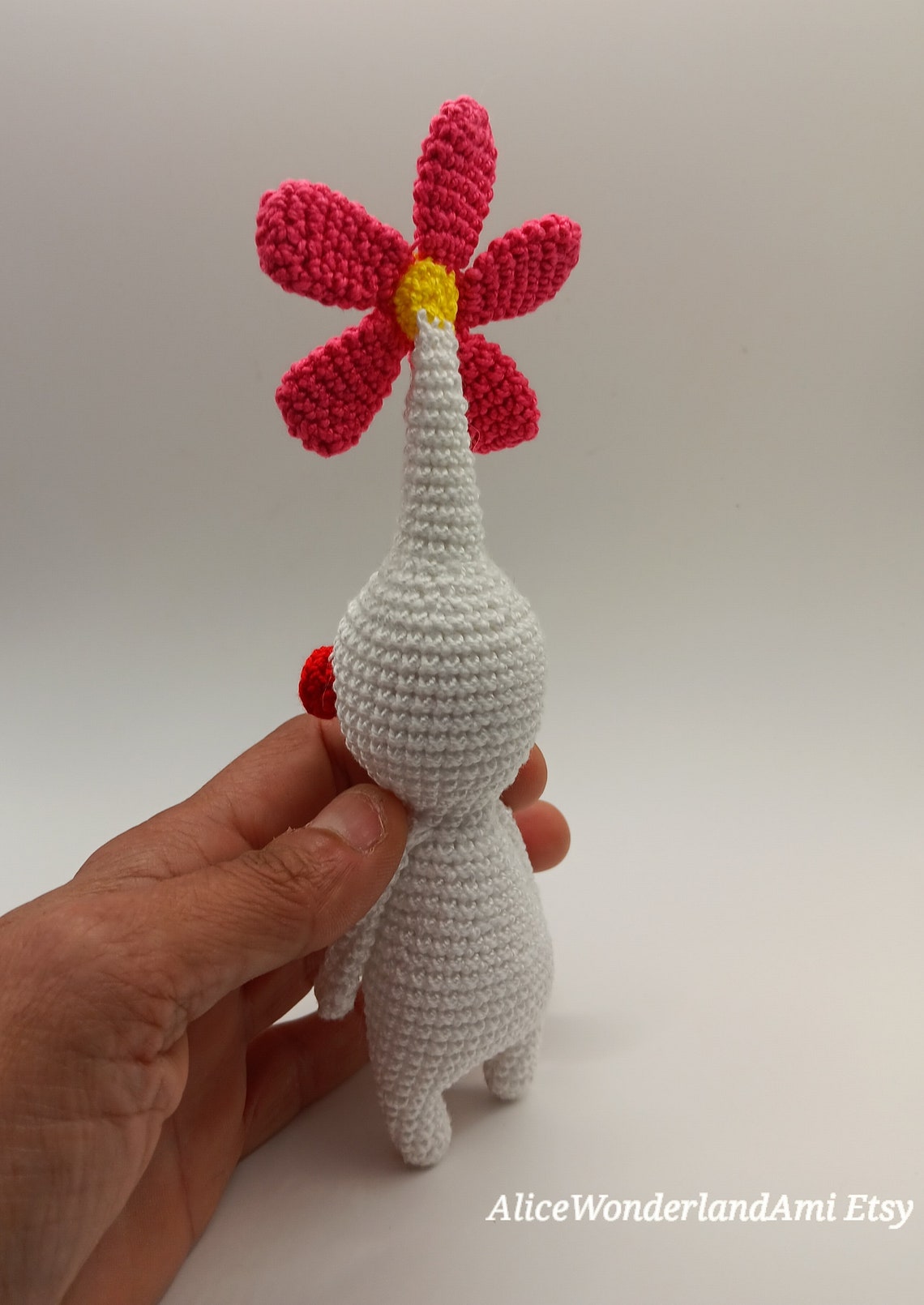 PDF DIGITAL FILE Pikmin White With Flower and Leaf Crochet Amigurumi ...
