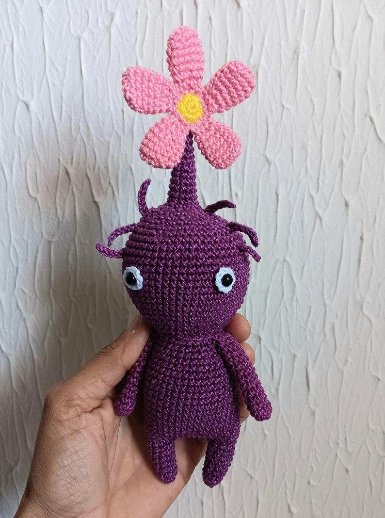 DIGITAL FILE PDF Purple Pikmin Pattern Crochet Amigurumi Doll Handmade ...