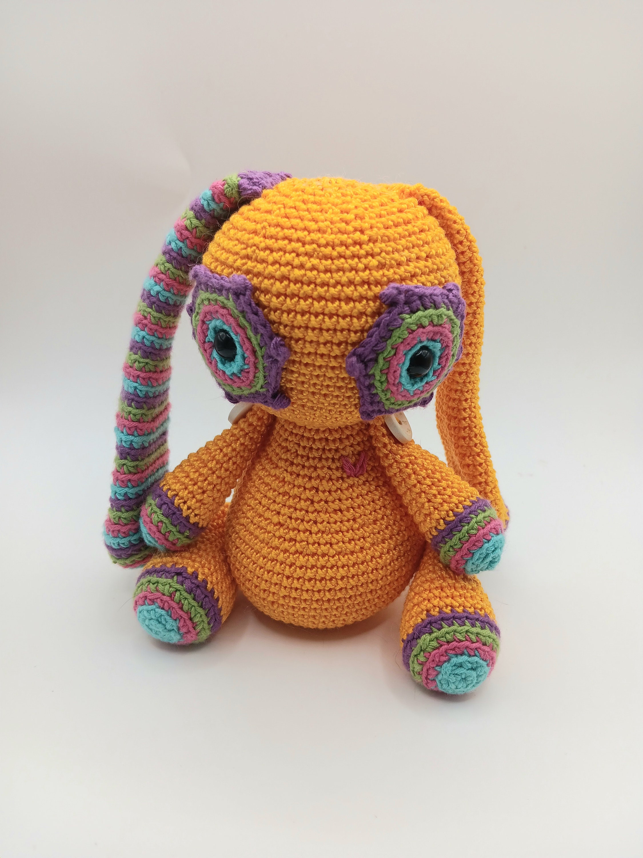 PDF DIGITAL FILE Rainbow Bunny Pattern Crochet Amigurumi - Etsy