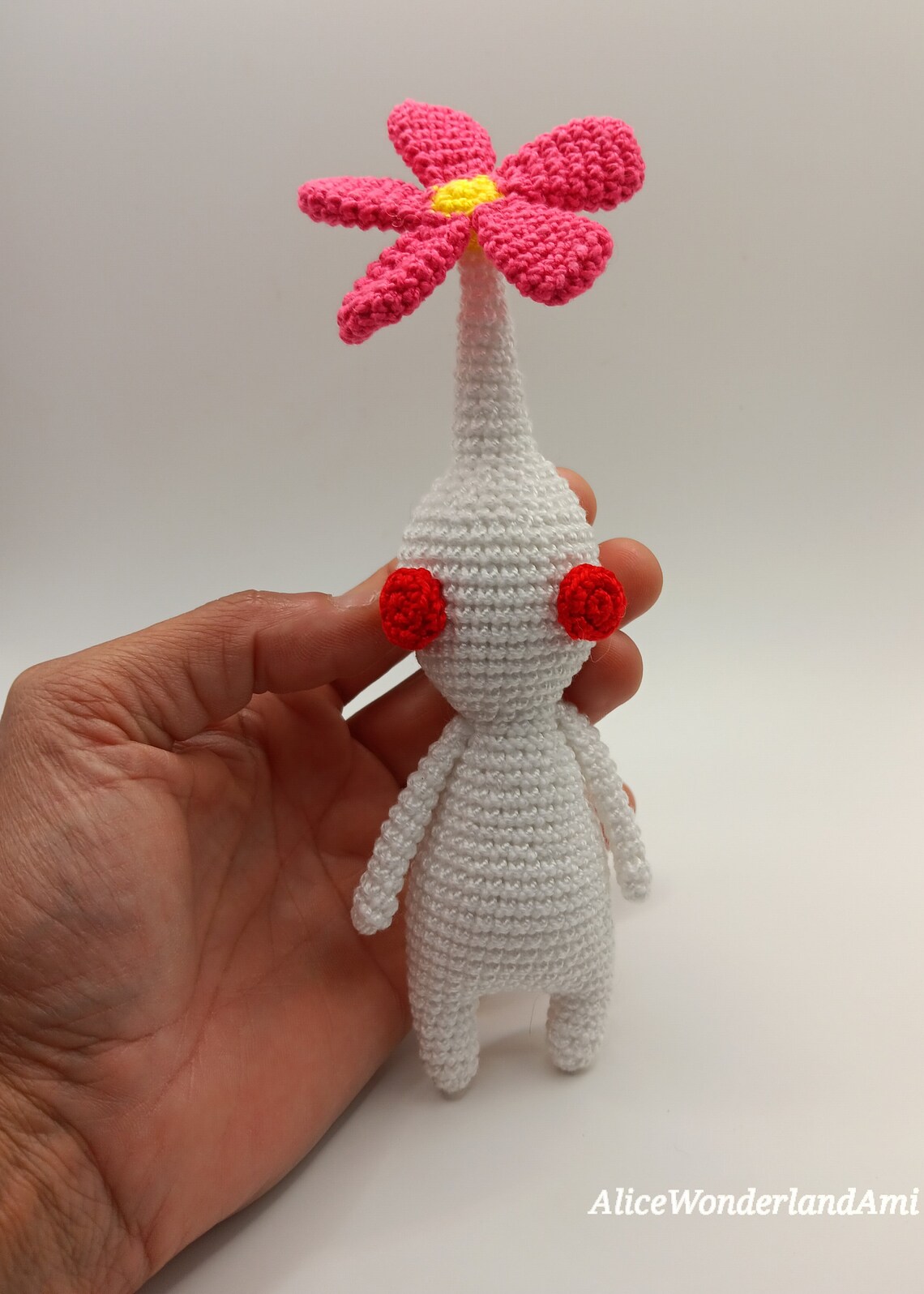 PDF DIGITAL FILE Pikmin White With Flower and Leaf Crochet Amigurumi ...