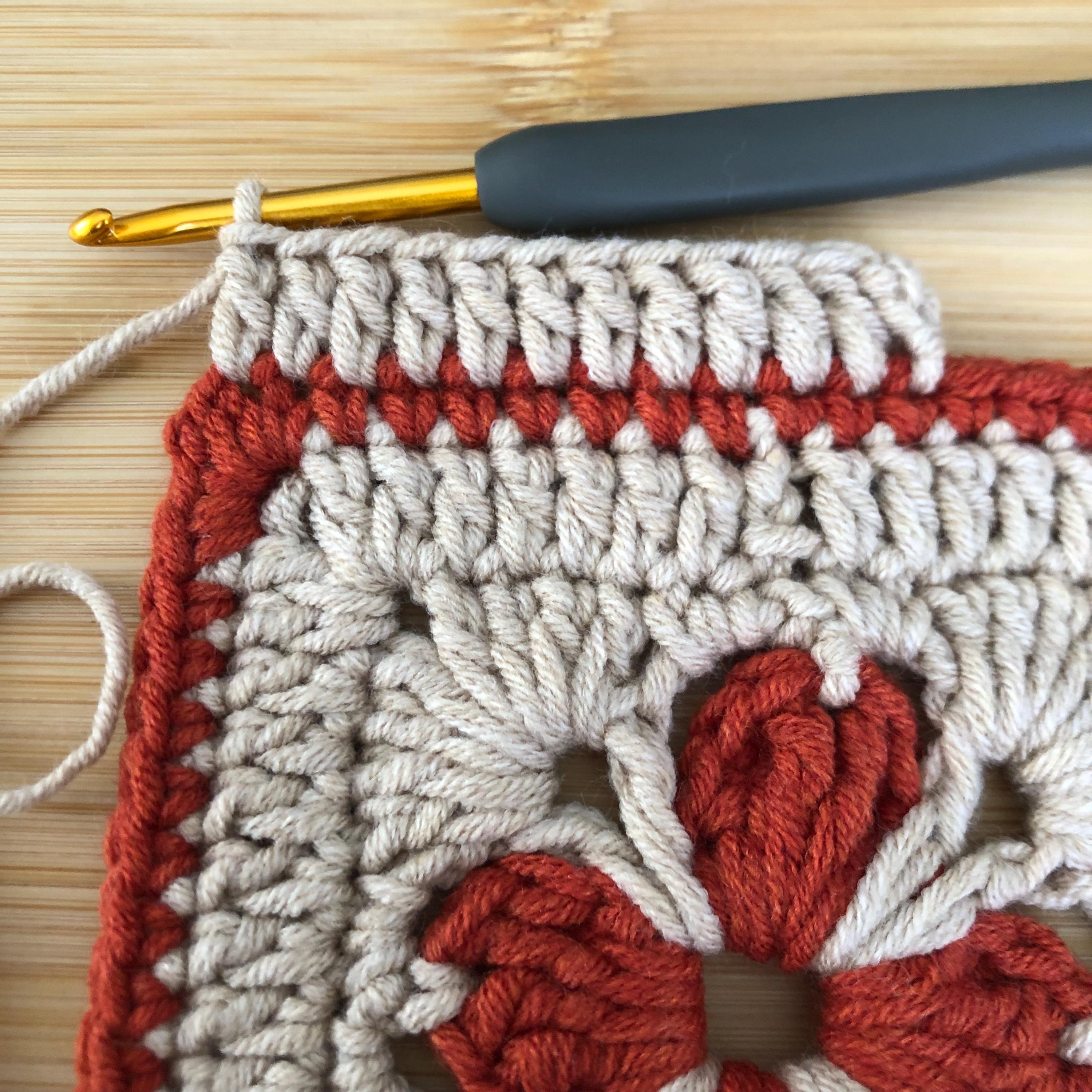 Crochet Granny Square Leaf Pattern - Etsy