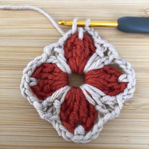 Crochet Granny Square Leaf Pattern - Etsy