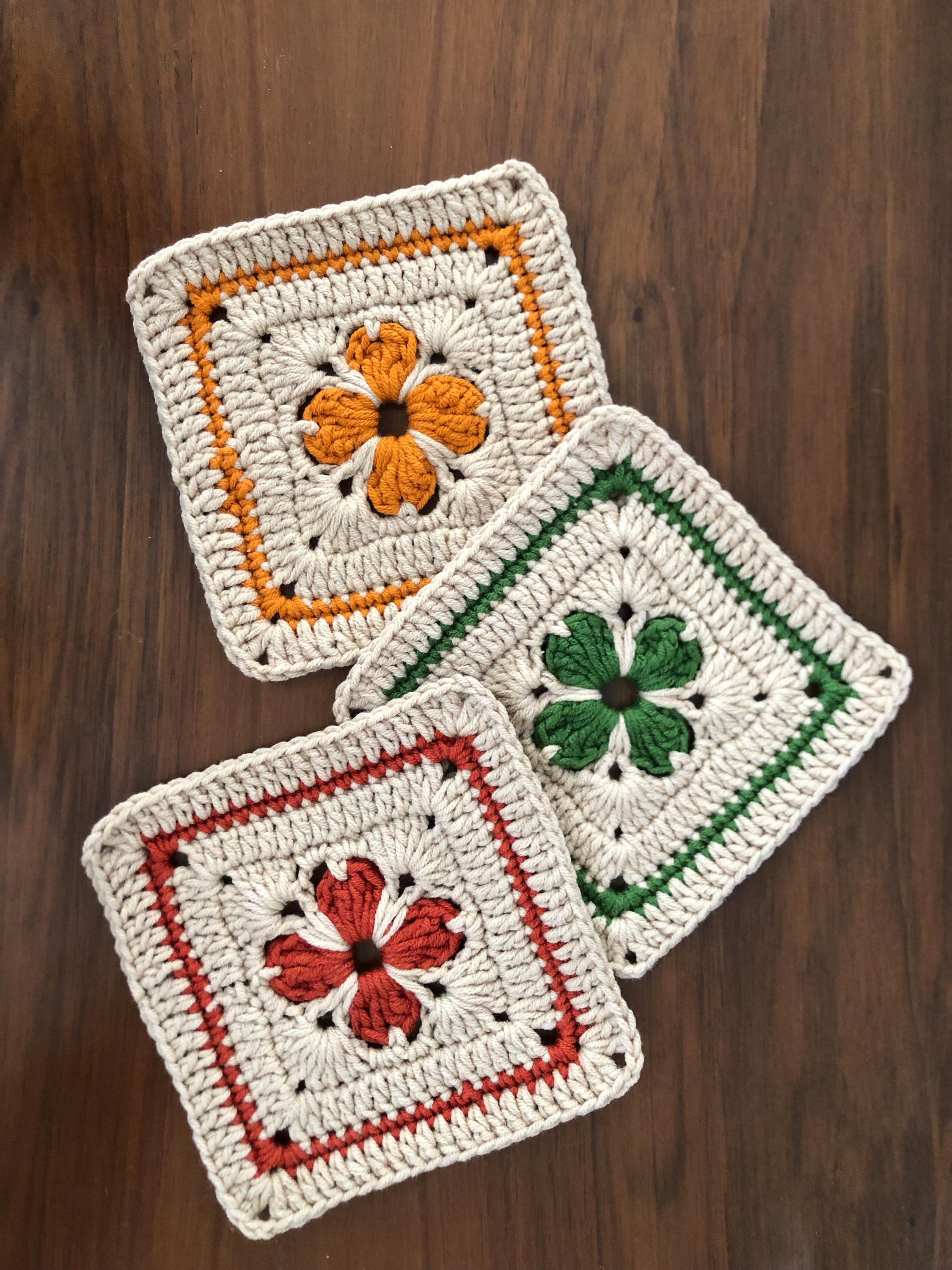 Crochet Granny Square Leaf Pattern - Etsy