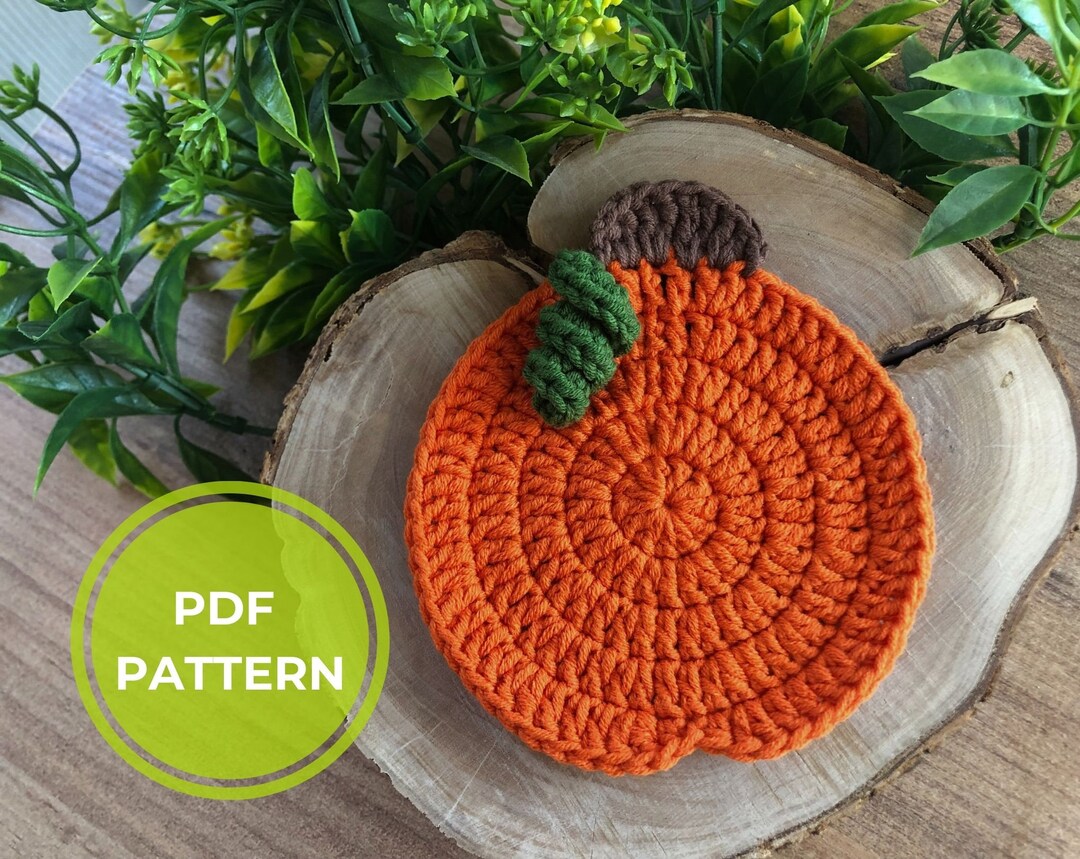 Crochet Pumpkin Coaster PATTERN Crochet Pattern Pumpkin - Etsy