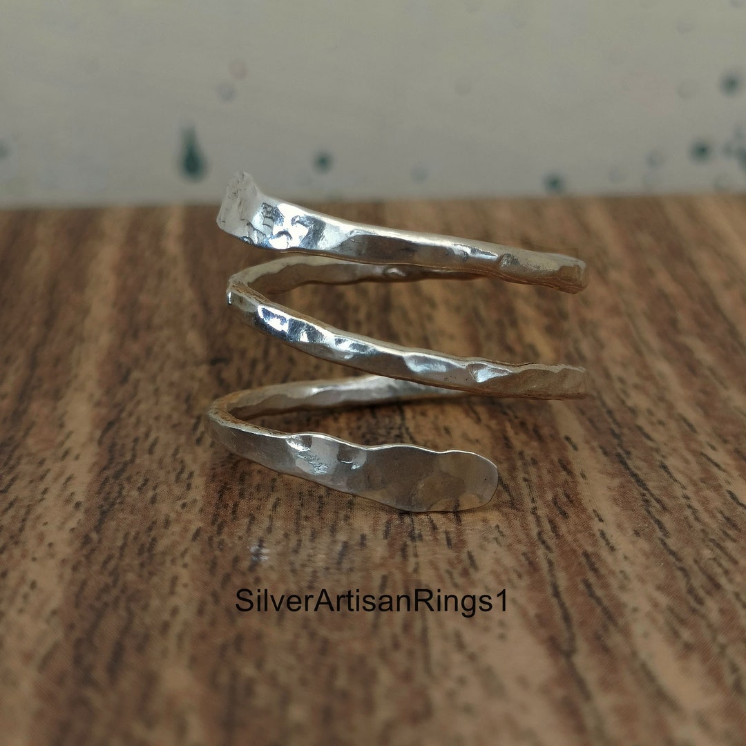 Multiple Layered Criss Cross Women's Ring Wraparound Ring, Solid 925 ...