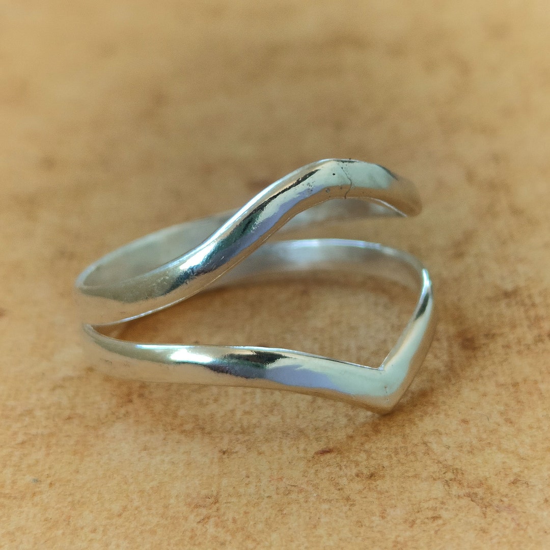 Sterling Silver Knuckle Ring Stacking Rings Midi Rings Mid Finger Ring ...