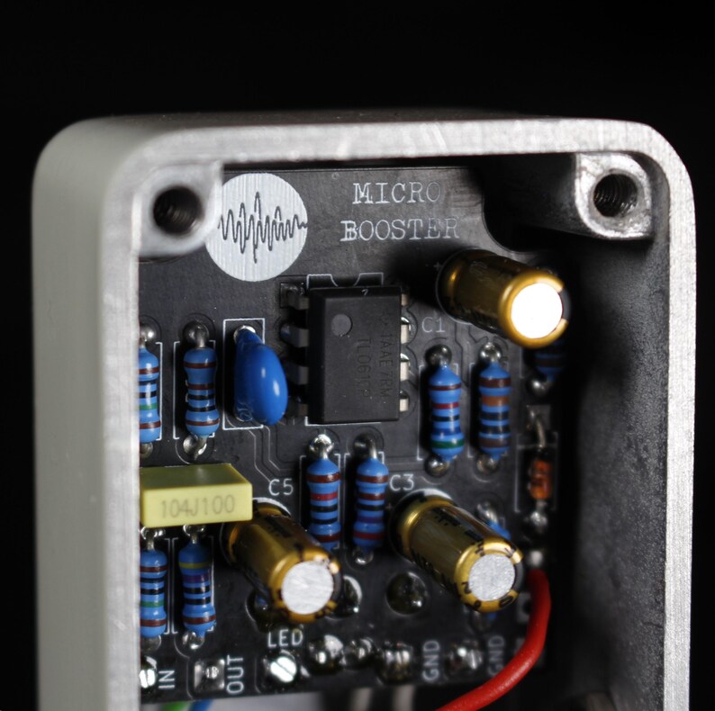MXR Micro Amp Butique, Handmade Clone Booster Guitar Pedal. Tiny Guitar ...