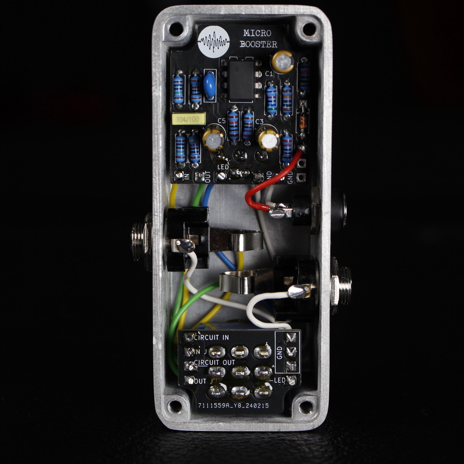 MXR Micro Amp Butique, Handmade Clone Booster Guitar Pedal. Tiny Guitar ...