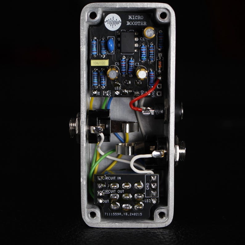 MXR Micro Amp Butique, Handmade Clone Booster Guitar Pedal. Tiny Guitar ...