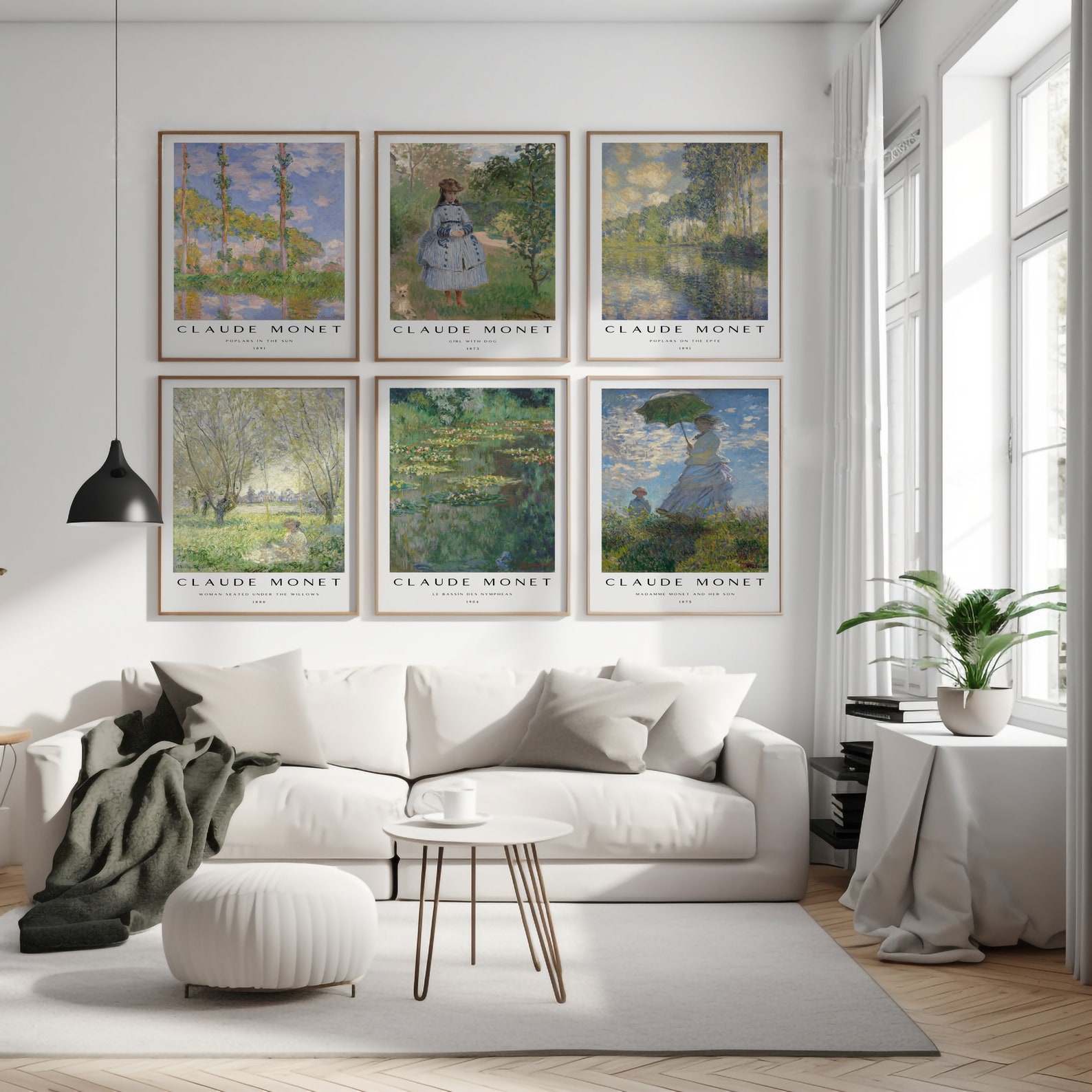Claude Monet Set of 6 Printable Exhibition Posters Vintage - Etsy