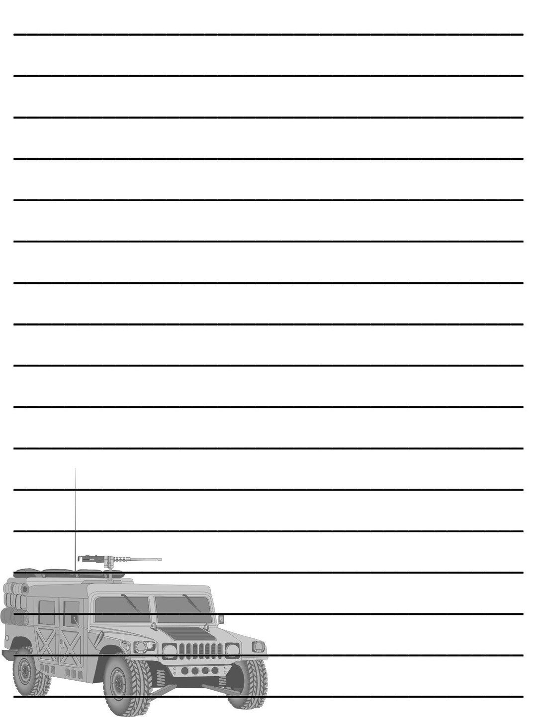 Hmmwv/hummer Template for Supernote - Etsy