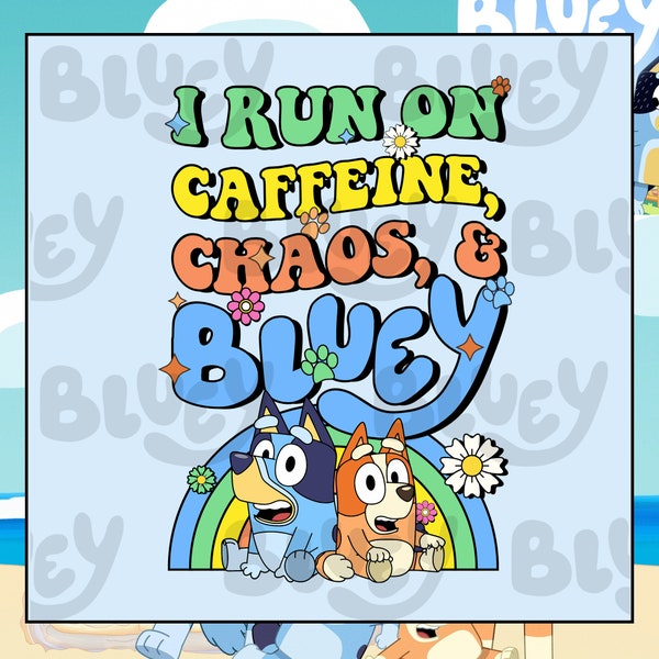 Bluey Chaos and Coffee - Etsy Australia