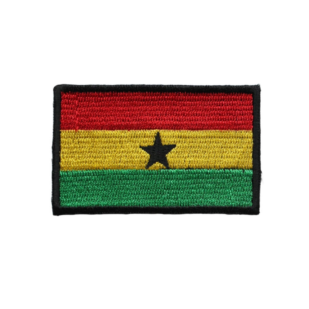 Embroidery Patch Ghana Flag - Etsy