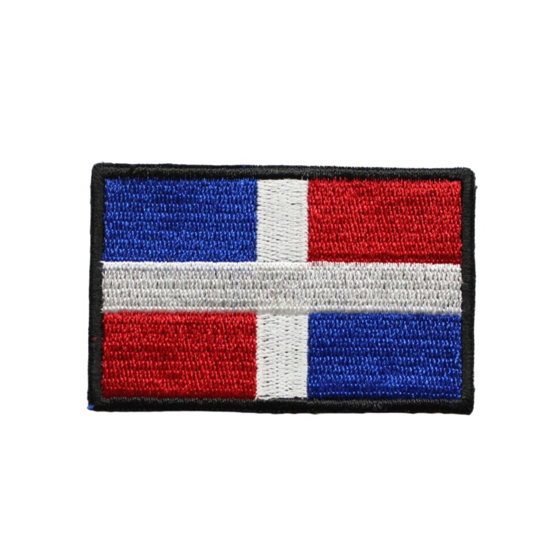 Embroidery Patch Dominican Republic Flag - Etsy