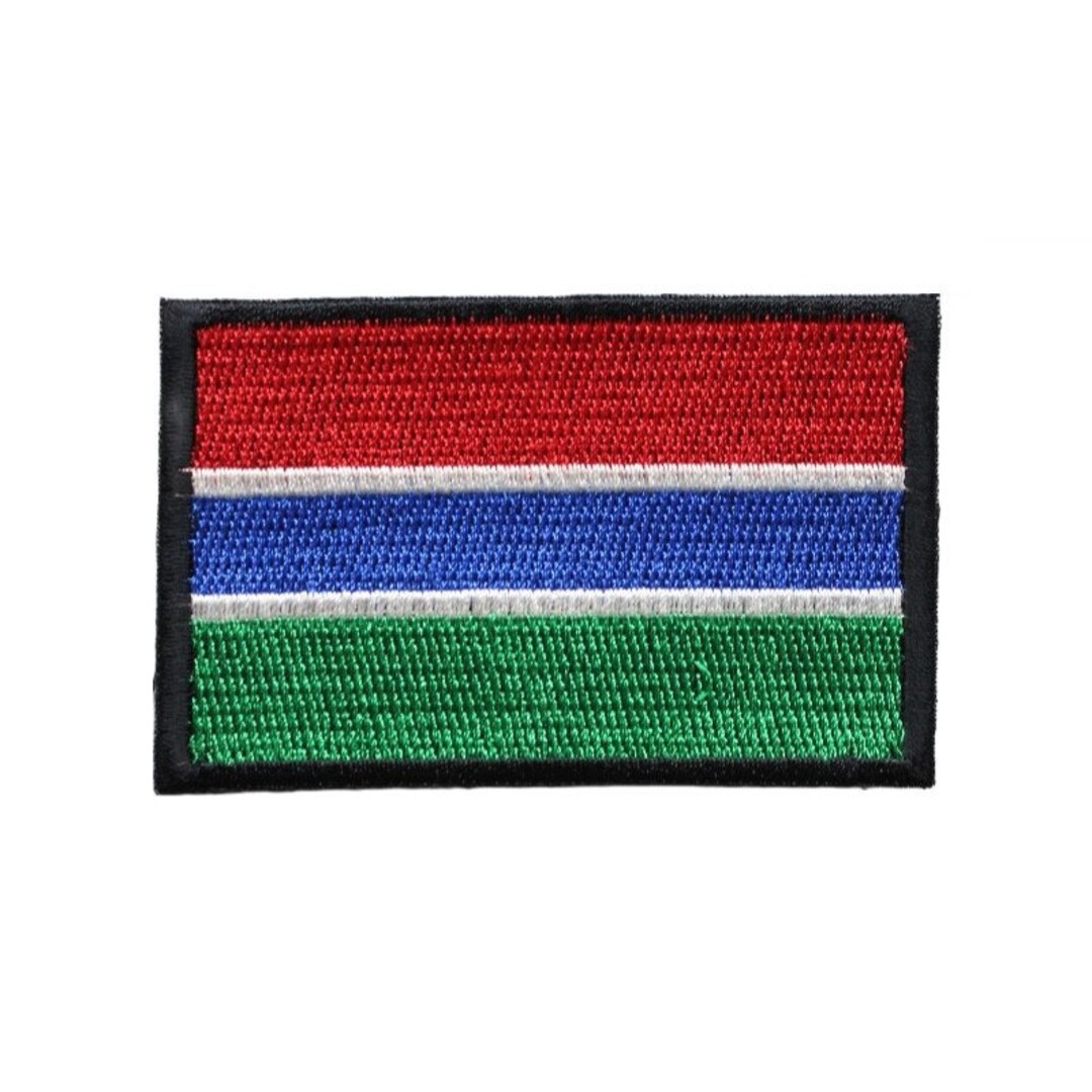 Embroidery Patch Gambia Flag - Etsy