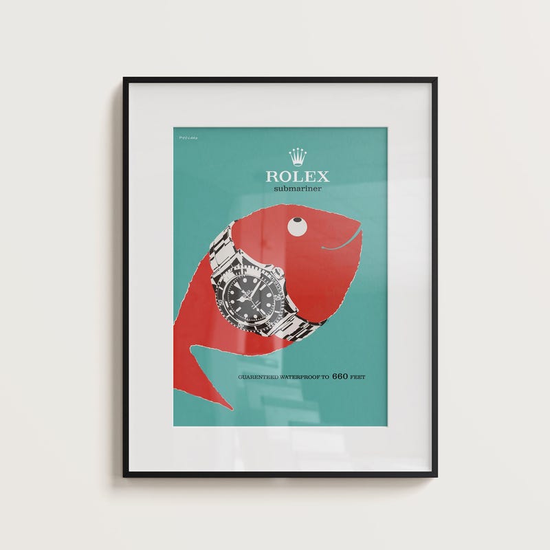 Rolex Wall Art - Etsy