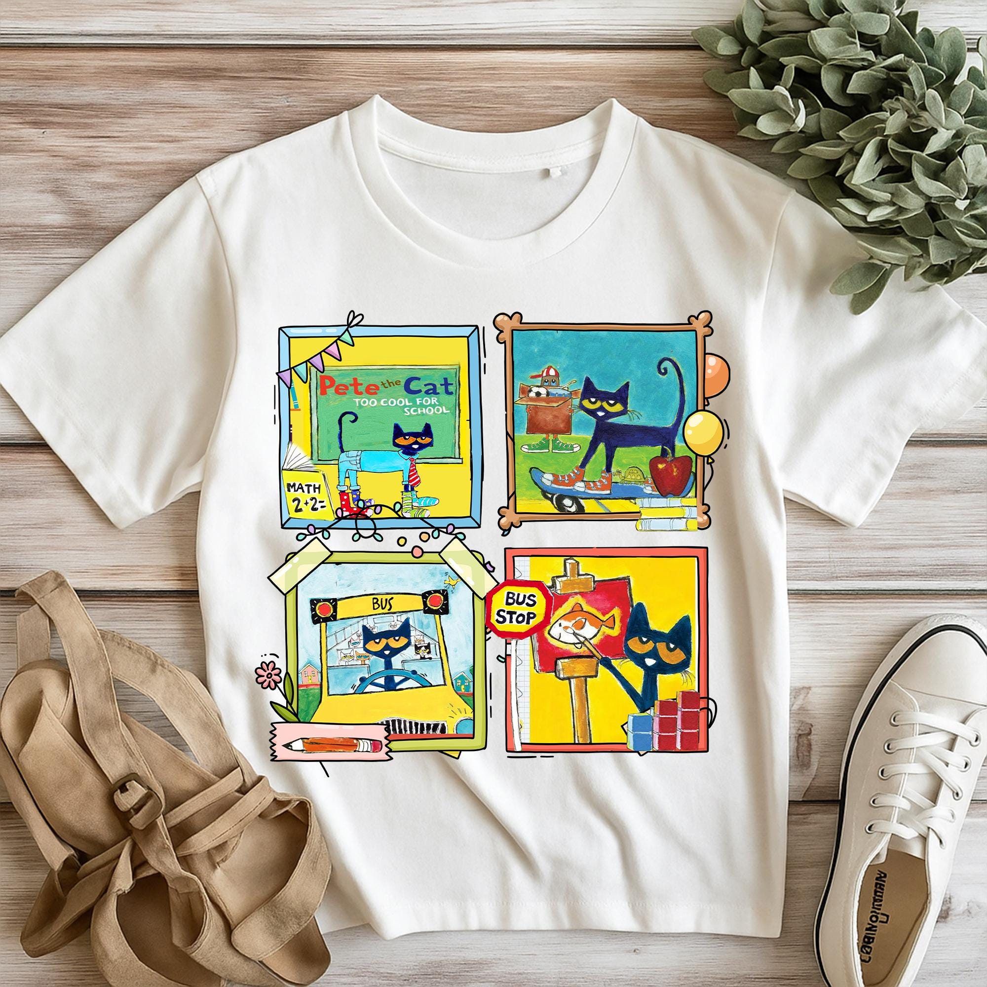 Pete the Cat Back to School Png Bundle, Pete the Cat Happy to See Your ...