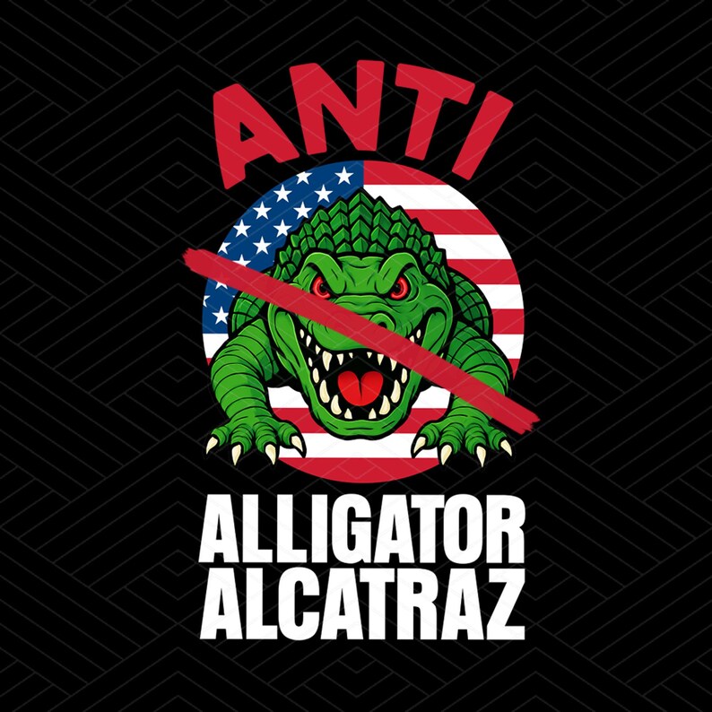 Anti Alligator Alcatraz Png, Anti Alligator Png, Stop Alligator ...