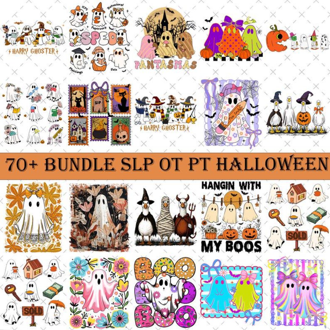 70+ Halloween Activities for Speech Therapy Bundle Png, SLP Halloween ...
