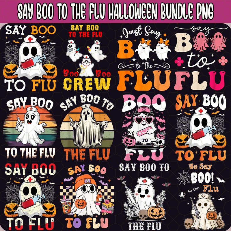 Say Boo to the Flu Bulletin Board - Etsy