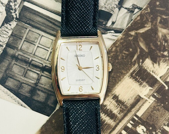 Rare Vintage Seiko Lucent Gold Dial - Etsy