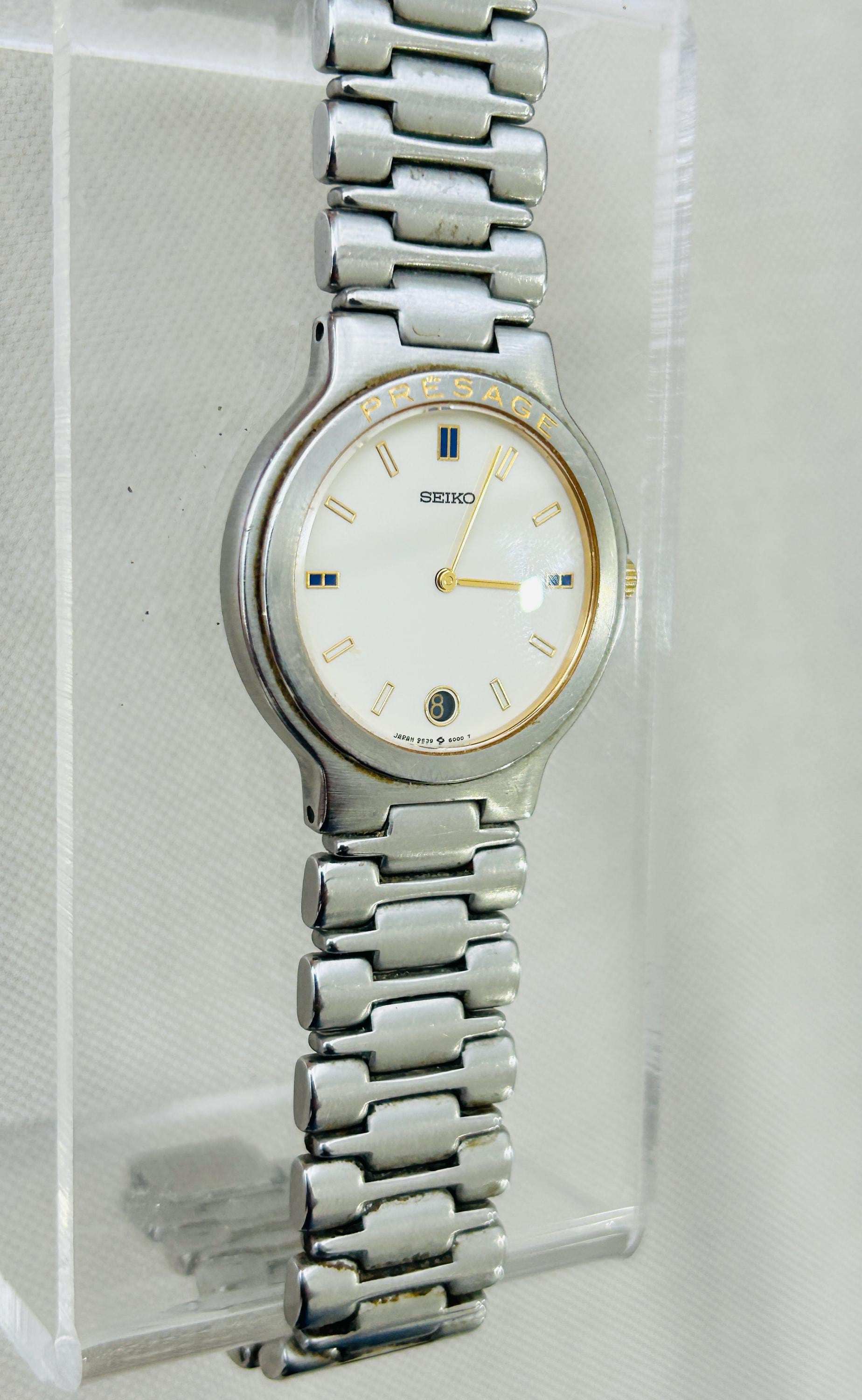 Vintage Seiko Presage 9539 Ivory White Dial - Etsy