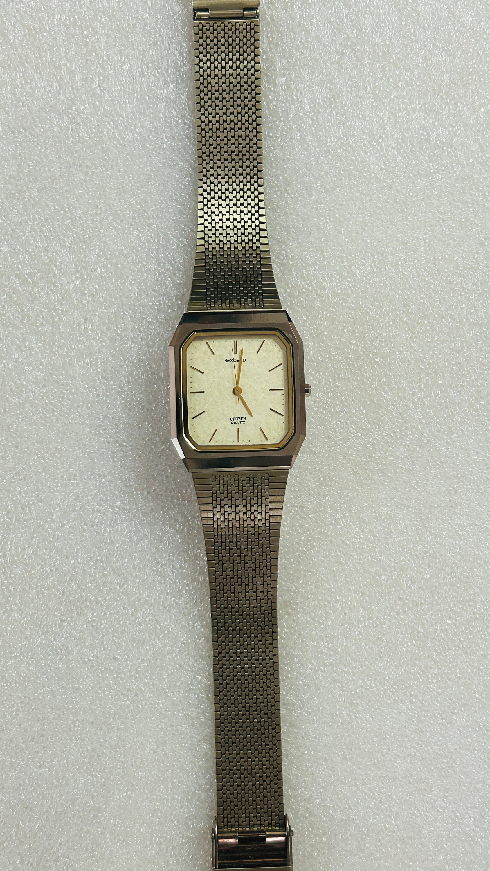 Rare Vintage Citizen Exceed Quartz Tungsten Case Gold Men Watch - Etsy