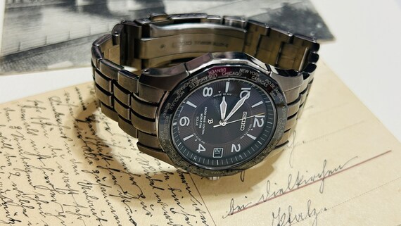 Seiko Brightz Radio Controlled Solar Watch Titanium - Gem