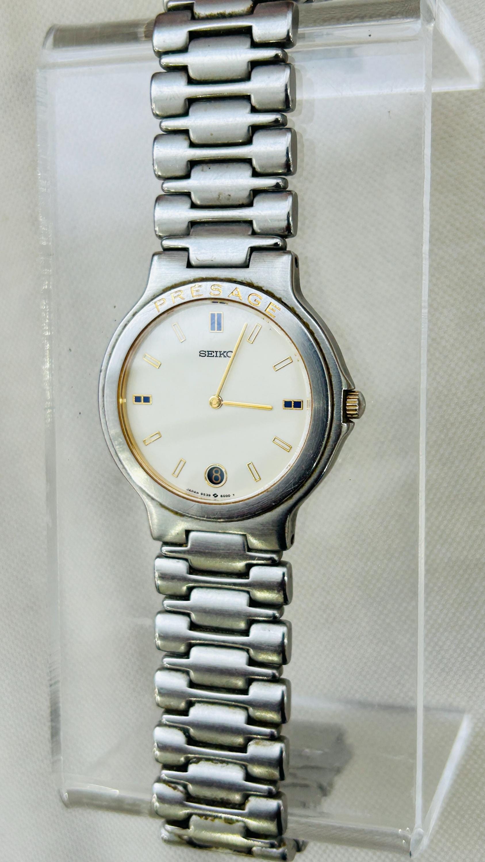 Vintage Seiko Presage 9539 Ivory White Dial - Etsy
