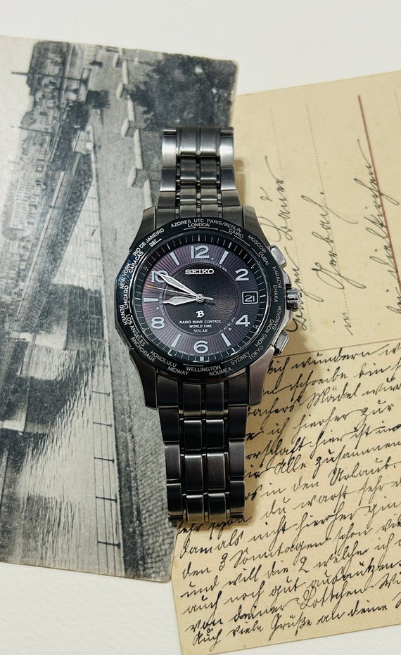 Seiko Brightz Radio Controlled Solar Watch Titanium - Gem