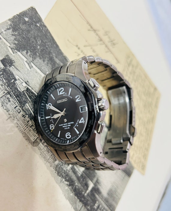 Seiko Brightz Radio Controlled Solar Watch Titanium - Gem