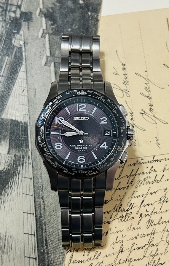 Seiko Brightz Radio Controlled Solar Watch Titanium - Gem