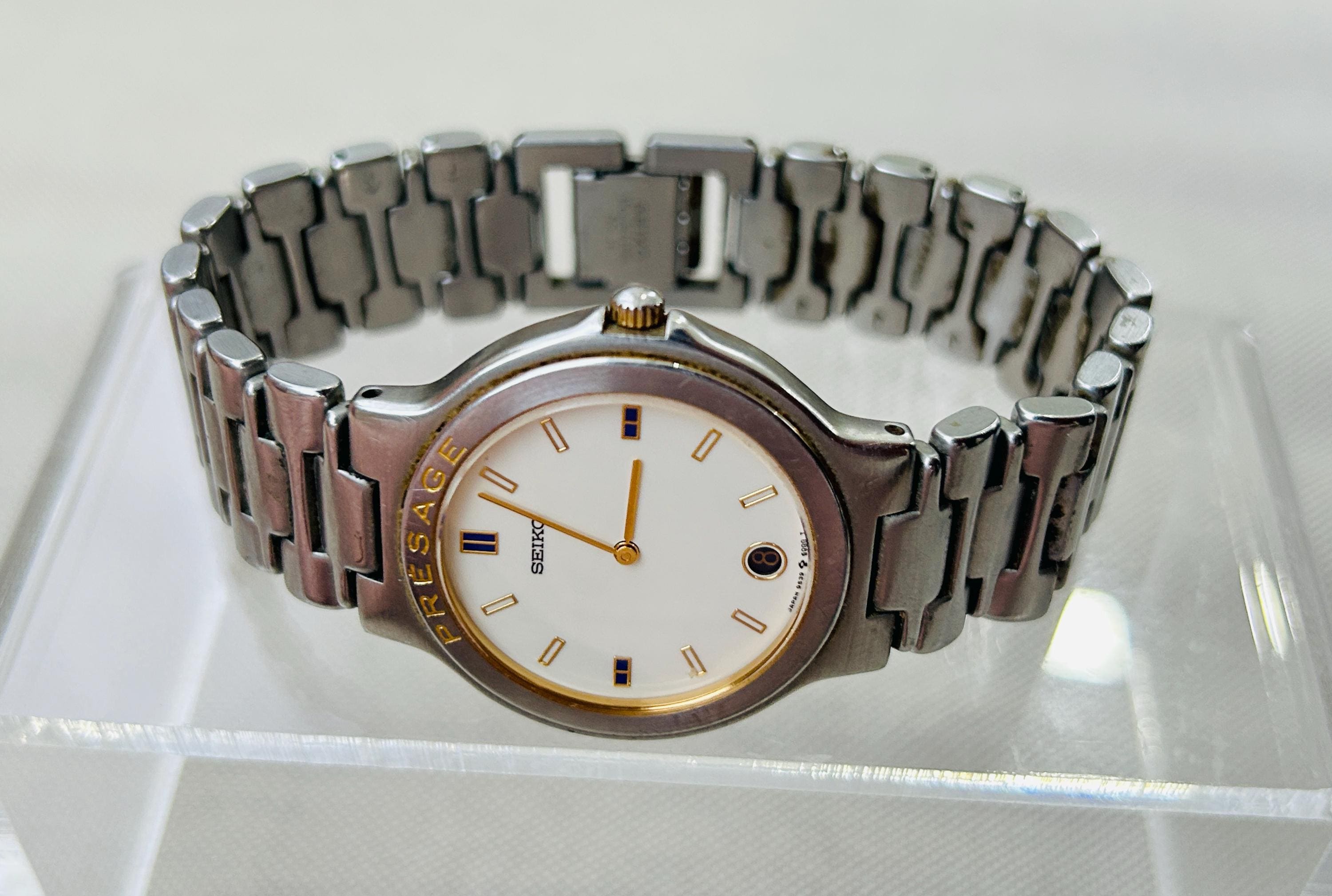 Vintage Seiko Presage 9539 Ivory White Dial - Etsy